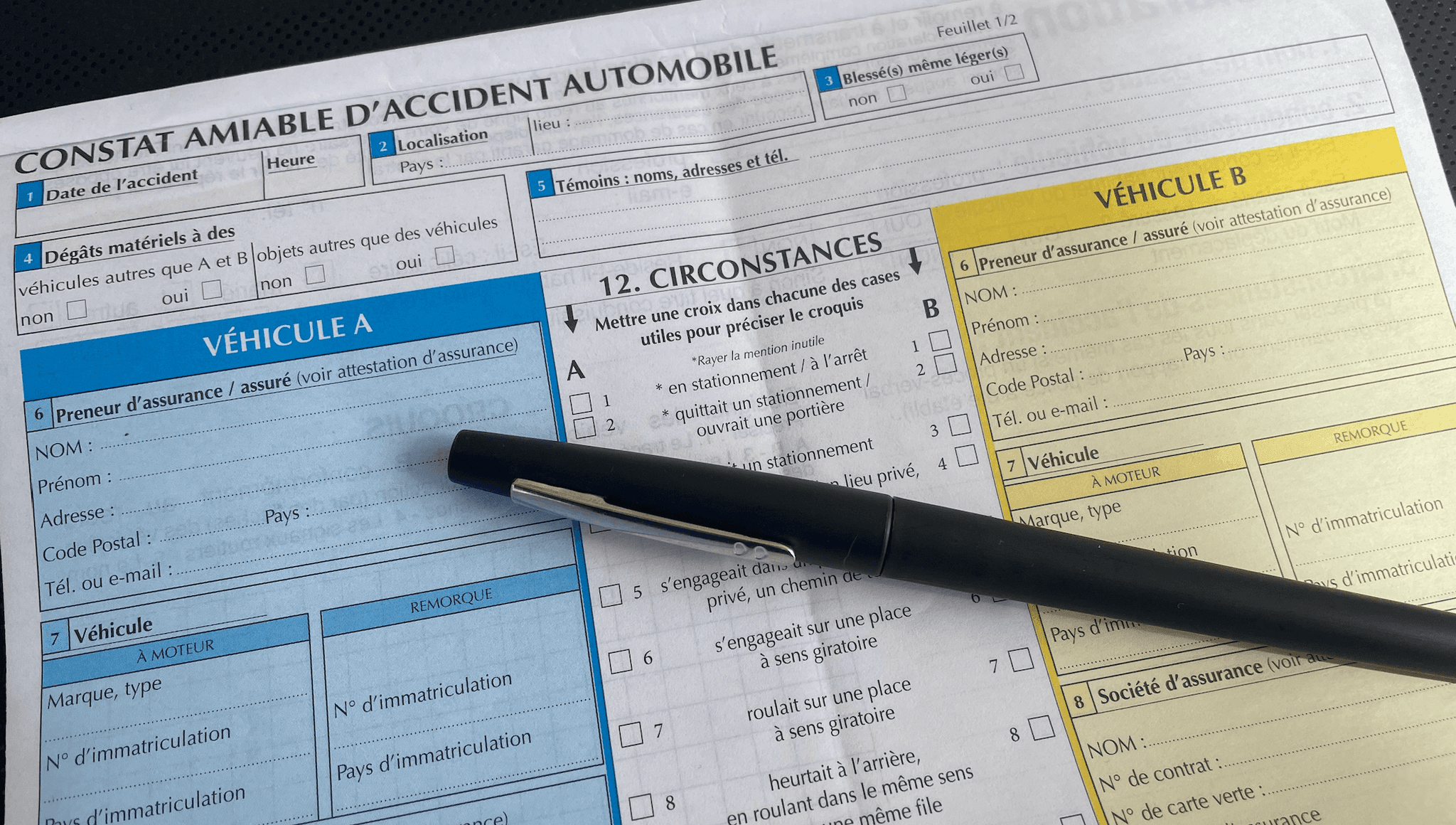 Constat amiable : les 10 erreurs à éviter